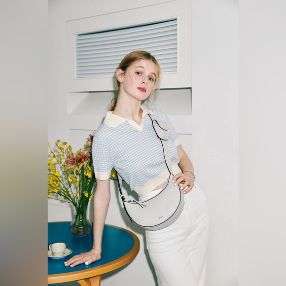 orYANY | Bags | Oryany Rookie Halfmoon Leather Crossbody Bag In Mist A ...